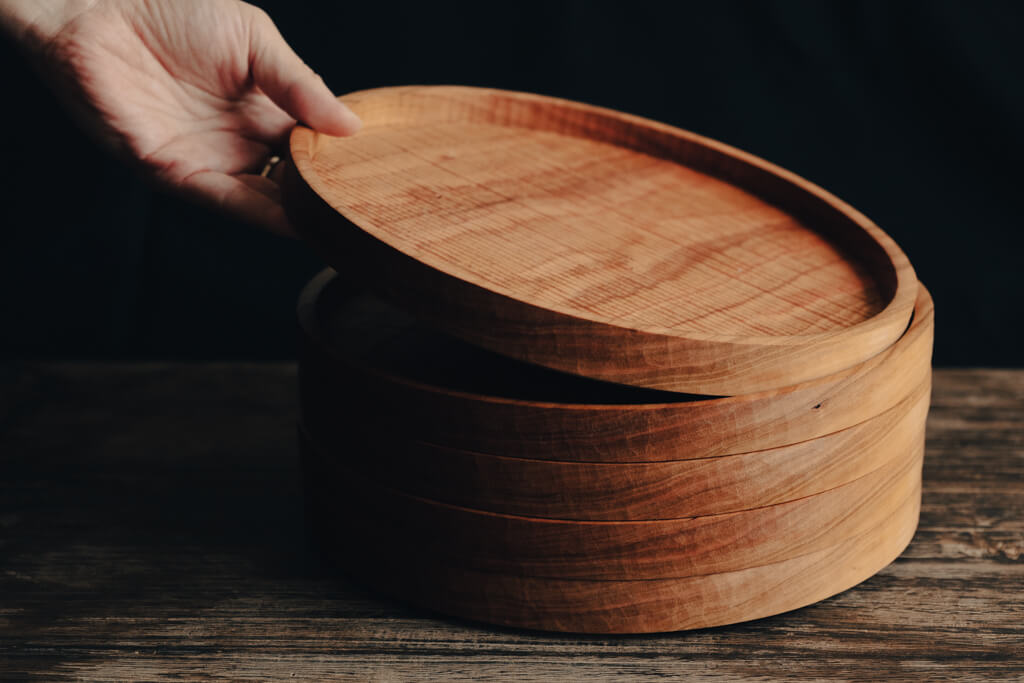 Cherry Rim Plates - Big Sand Woodworking