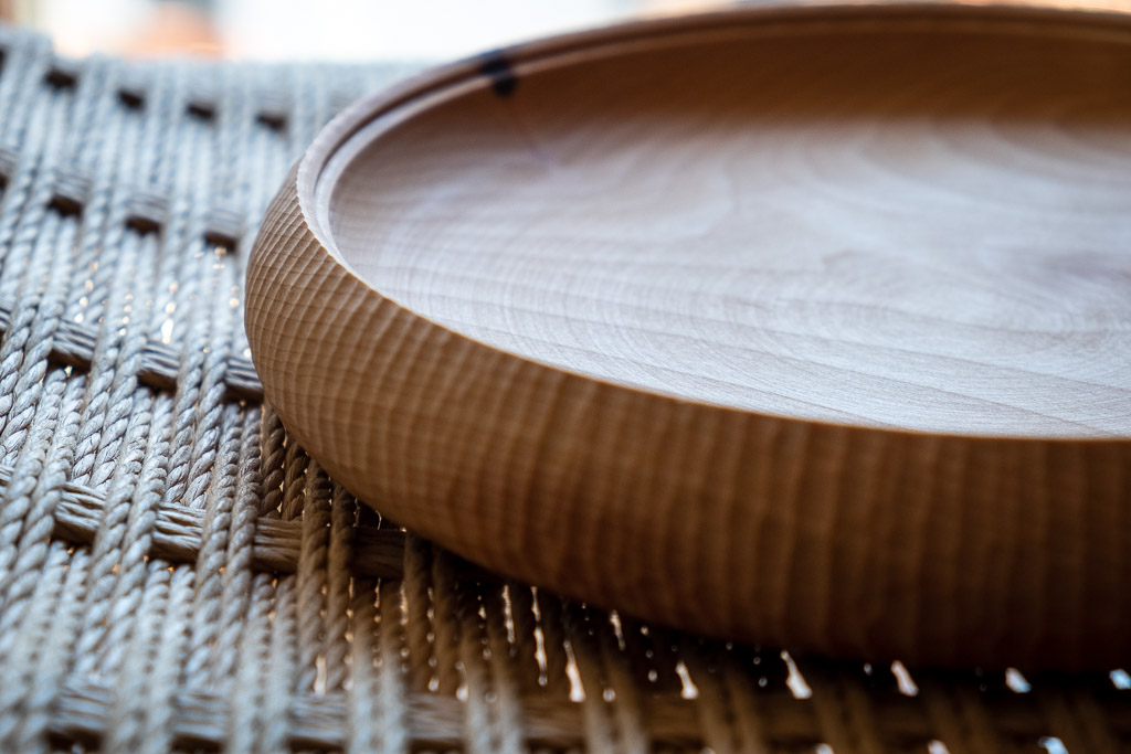 Katsura Carved Rim Trays - Big Sand Woodworking